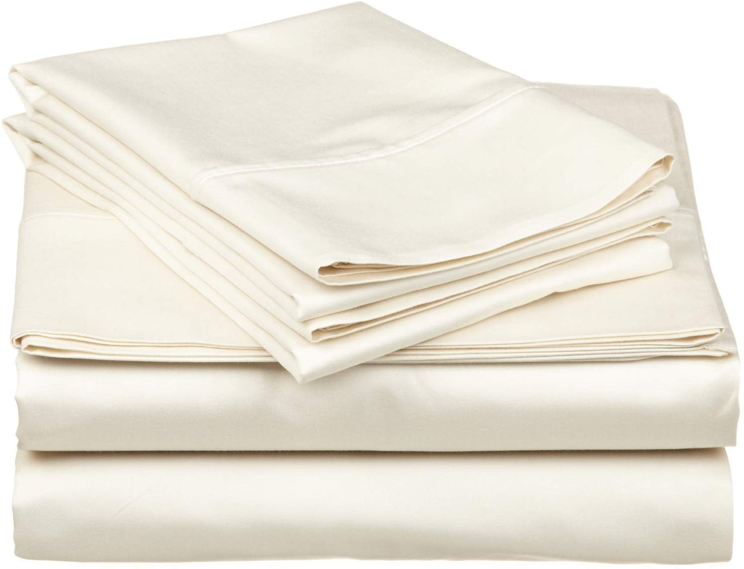 Alive Pixels Sheet Set White Solid 100% Cotton 4Pc with 8 Inch Pocket ...