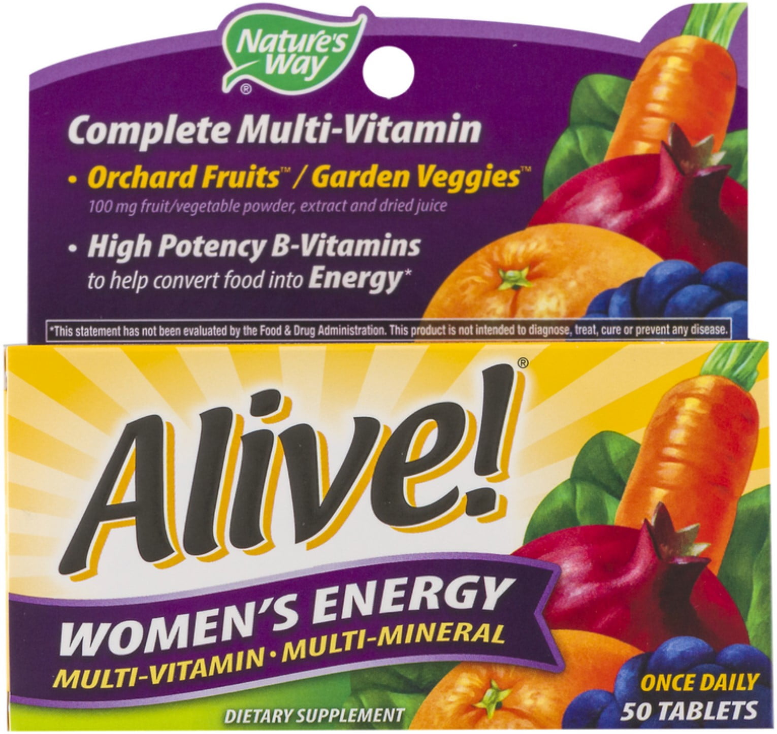 Alive! Tablets Women's Energy 50 Tablets - Walmart.com