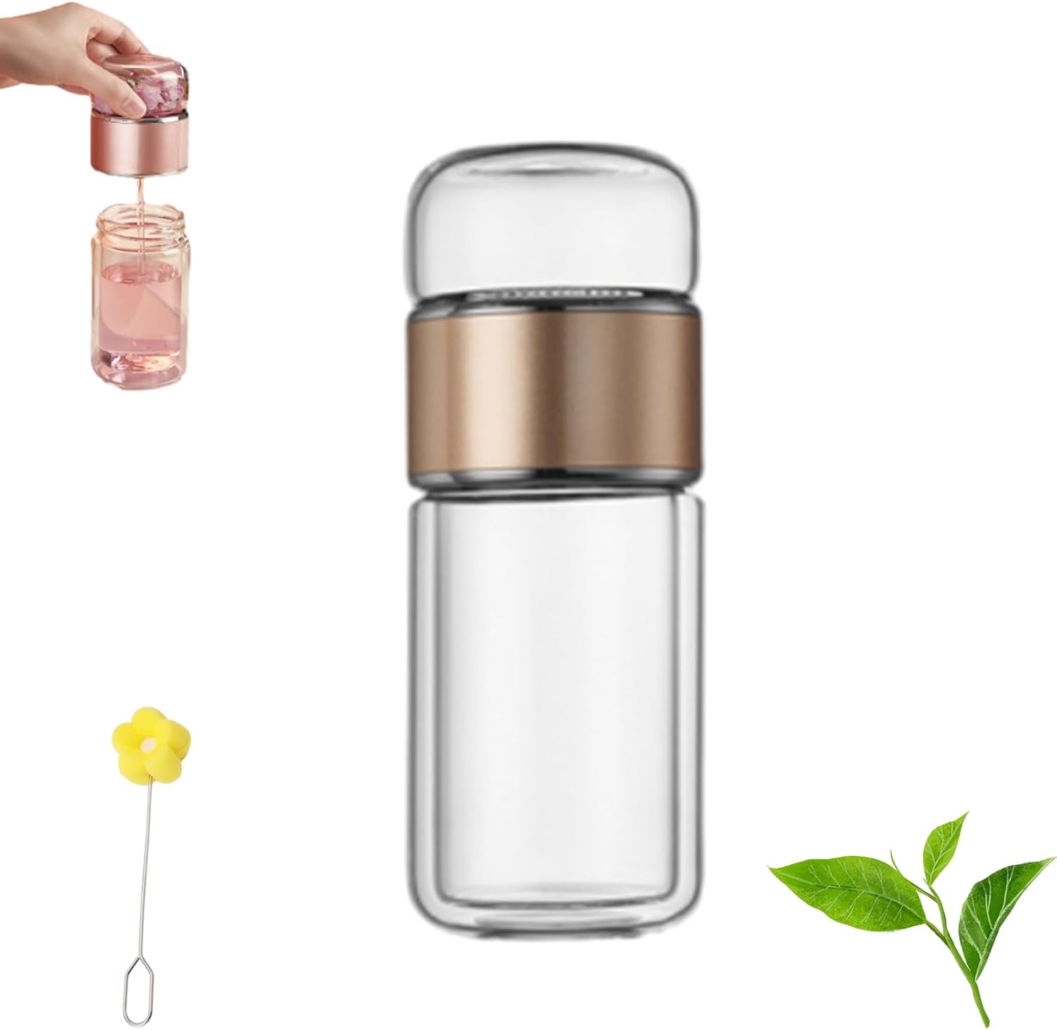 Alivefuser Tea Infuser, Infusifie Tea Infuser, Portable Double Layered ...