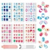 Aliver False Nail Kit for Girls 144 Count,Safe and Odorless,Press on ...