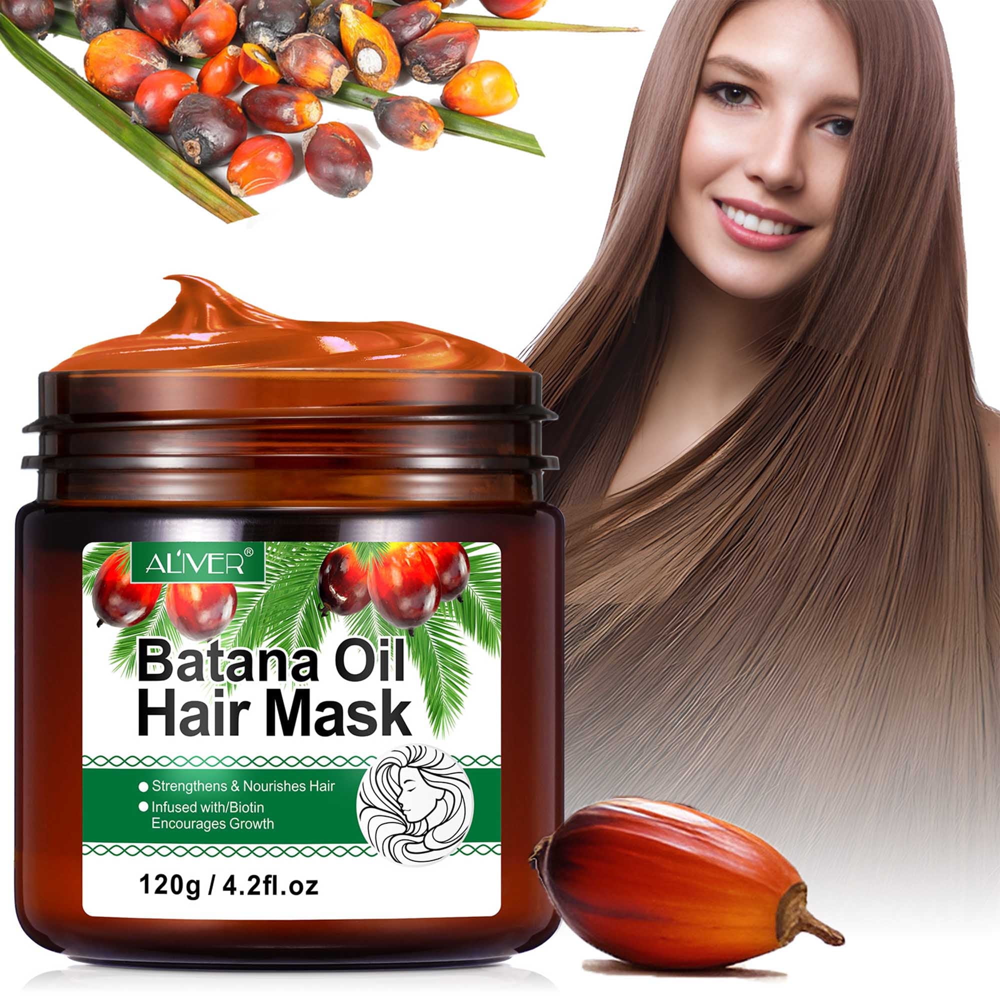 Aliver Batana Hair Mask 120g/4.2floz for All Hair Types - Riched in ...