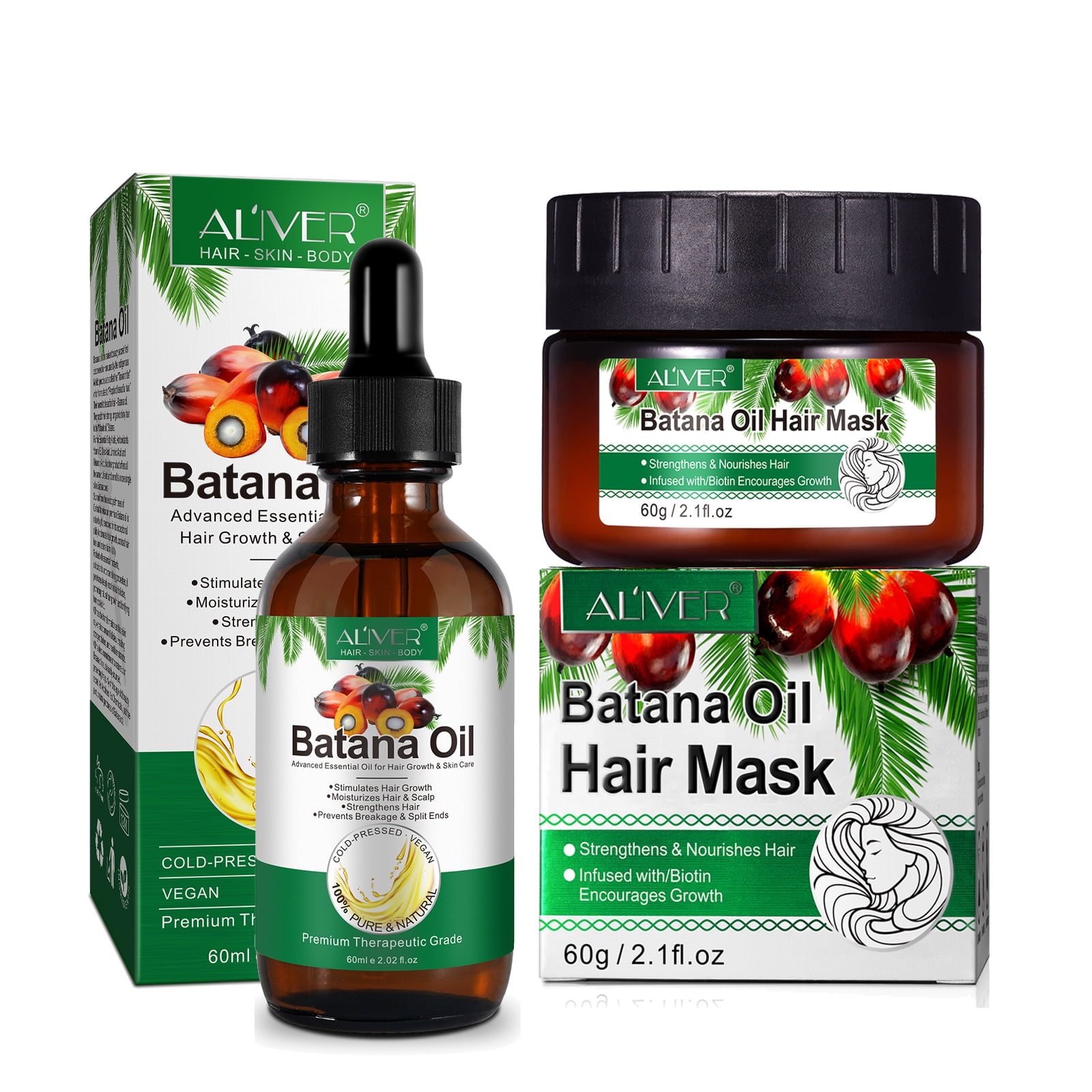 Aliver Batana Oil for Hair & Skin Care,100% Pure & Natural Batana Oil ...