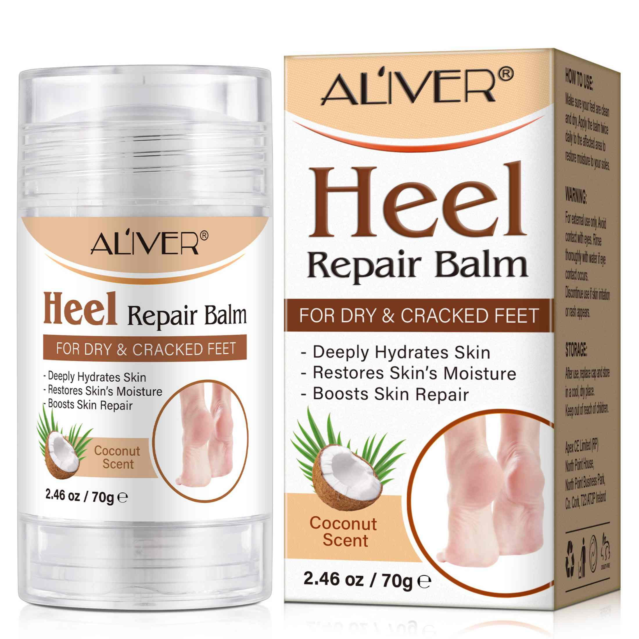 Aliver Cracked Heel Repair Balm, Balm for Rough Heels, For Dry Skin ...