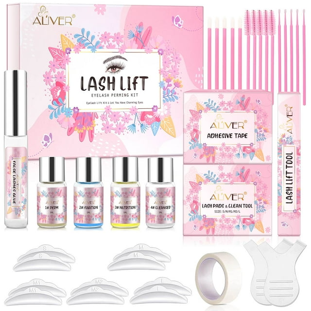 Aliver Eyelash Perming Kit Lash Lift Kit, Professional Eyelash Lash ...