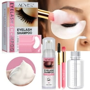 Aliver Eyelash Extension Foam Shampoo 50ml with Brushes,No-Irritation ...