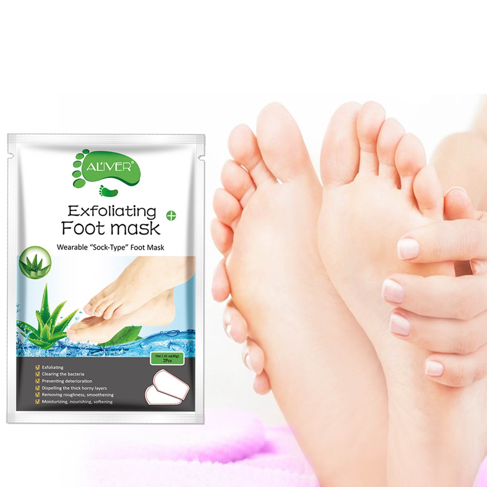 Aliver Foot Peeling Mask - Removes Dry Dead Skin for Baby Soft Feet ...