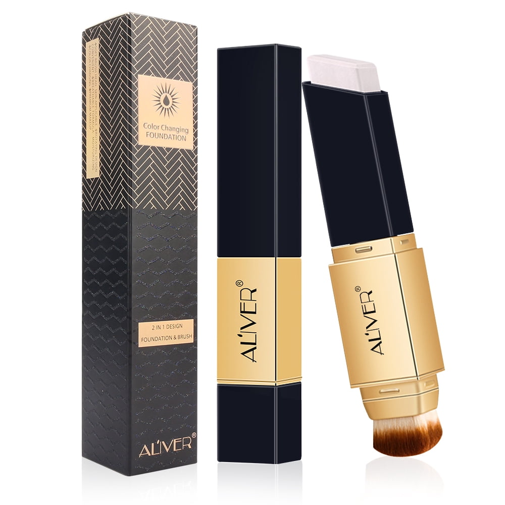 Aliver Foundation Stick Makeup 2-in-1 Color Changing Foundation Stick ...