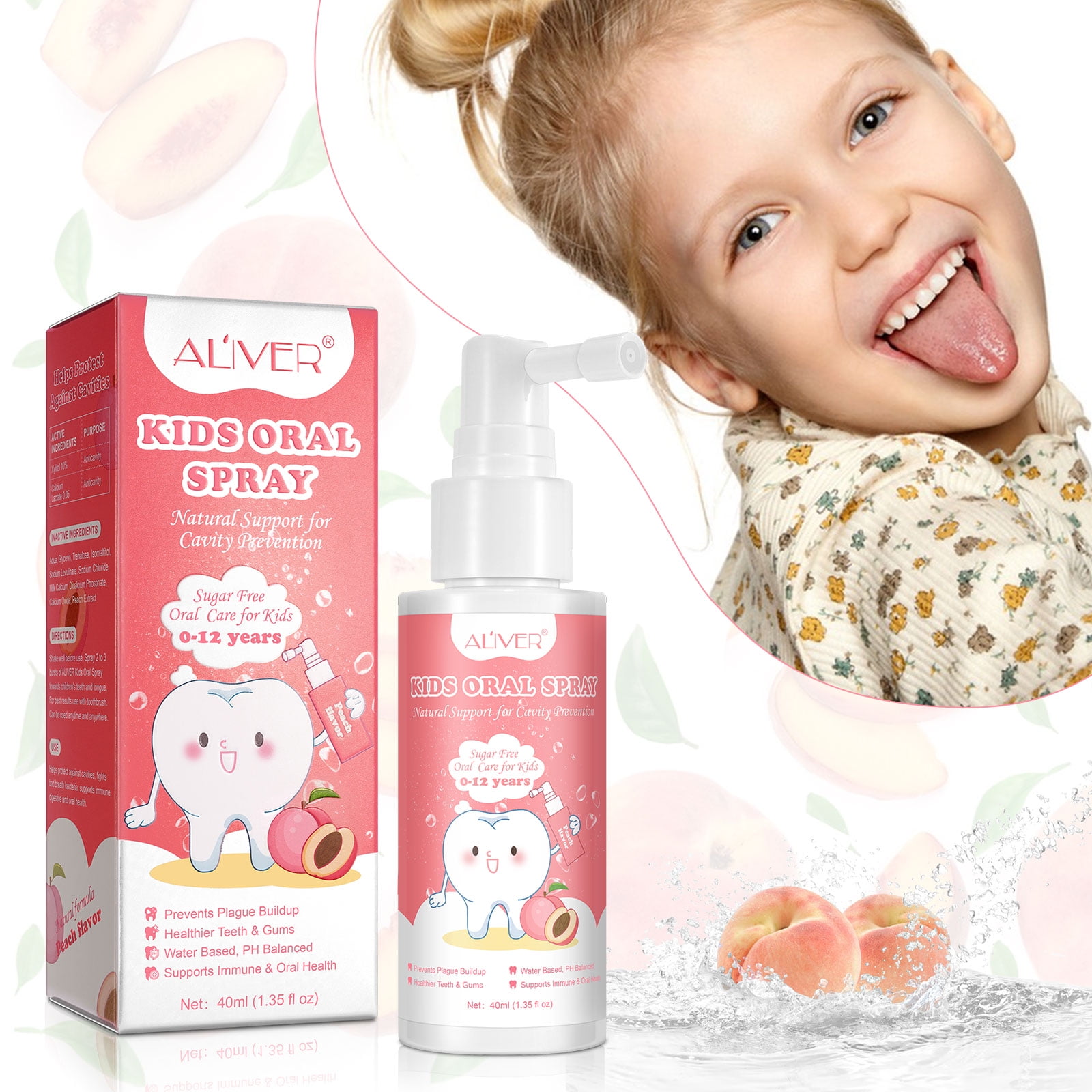 Aliver Kids Oral Spray,Mouth Wash for Toddler Children,Mouth Spray ...