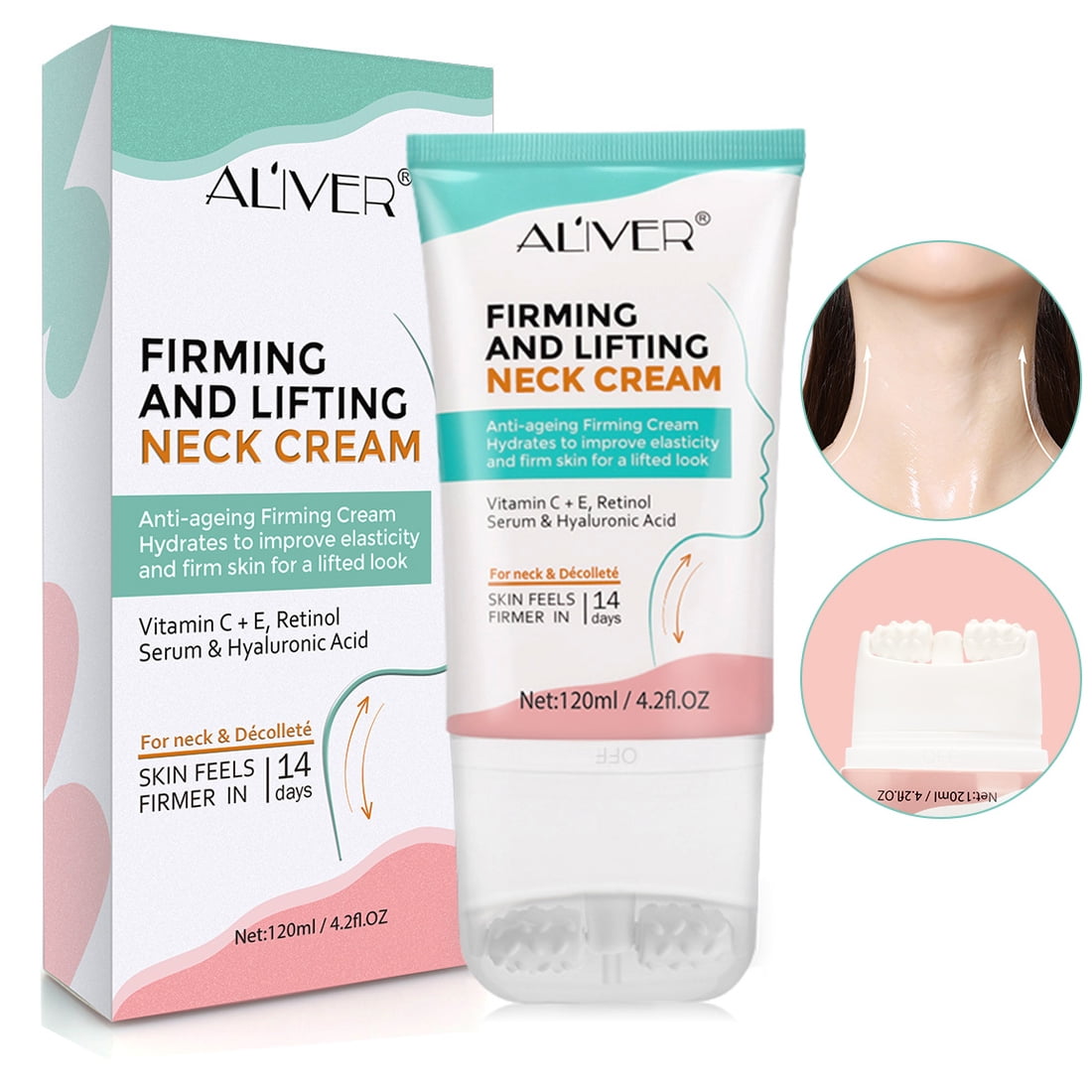 Aliver Anti-Wrinkle Neck & Chest Firming Lotion, Skin Tightening Cream ...