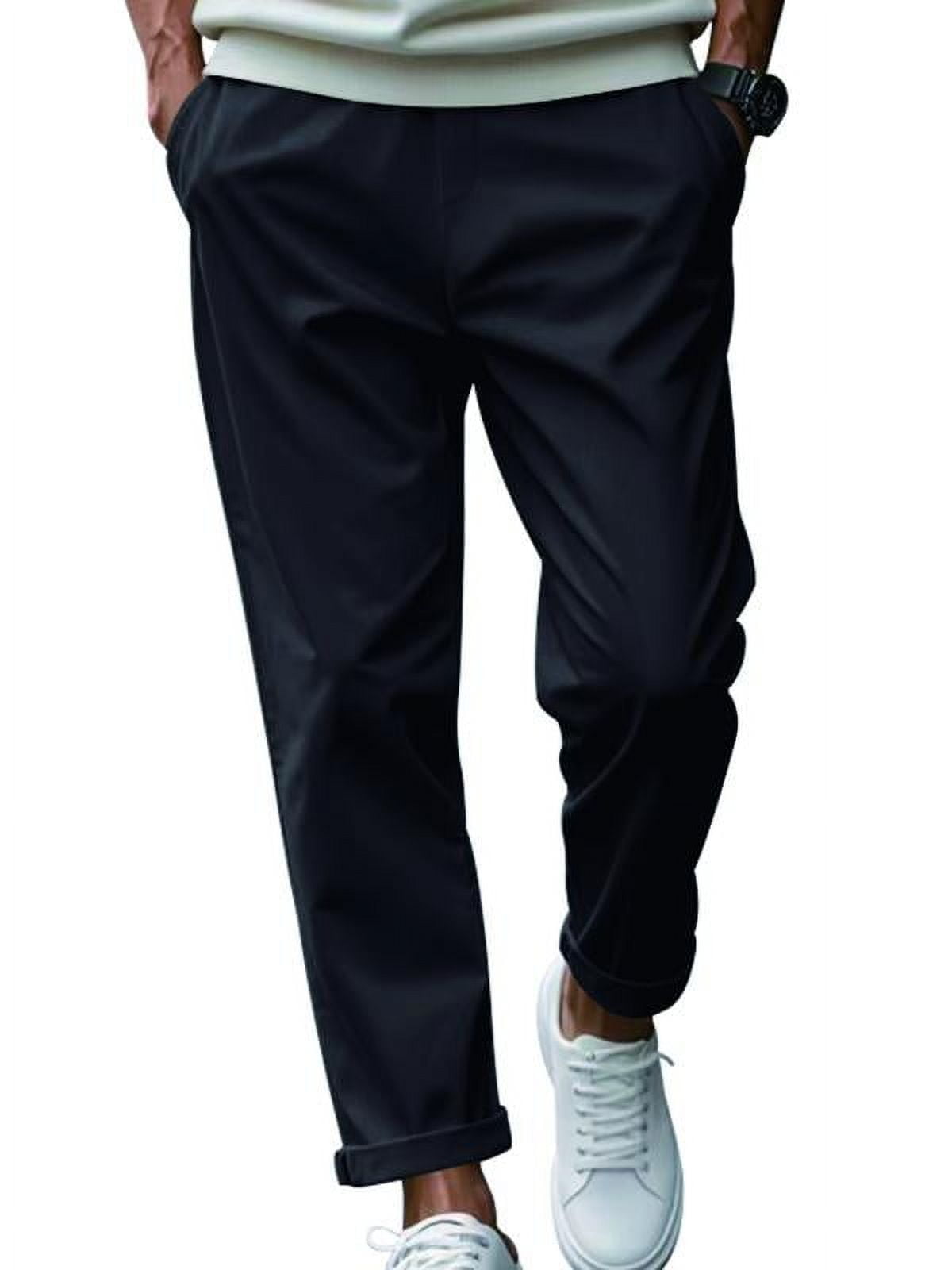 Alivor Men's casual elastic waist drawstring quick drying business ...