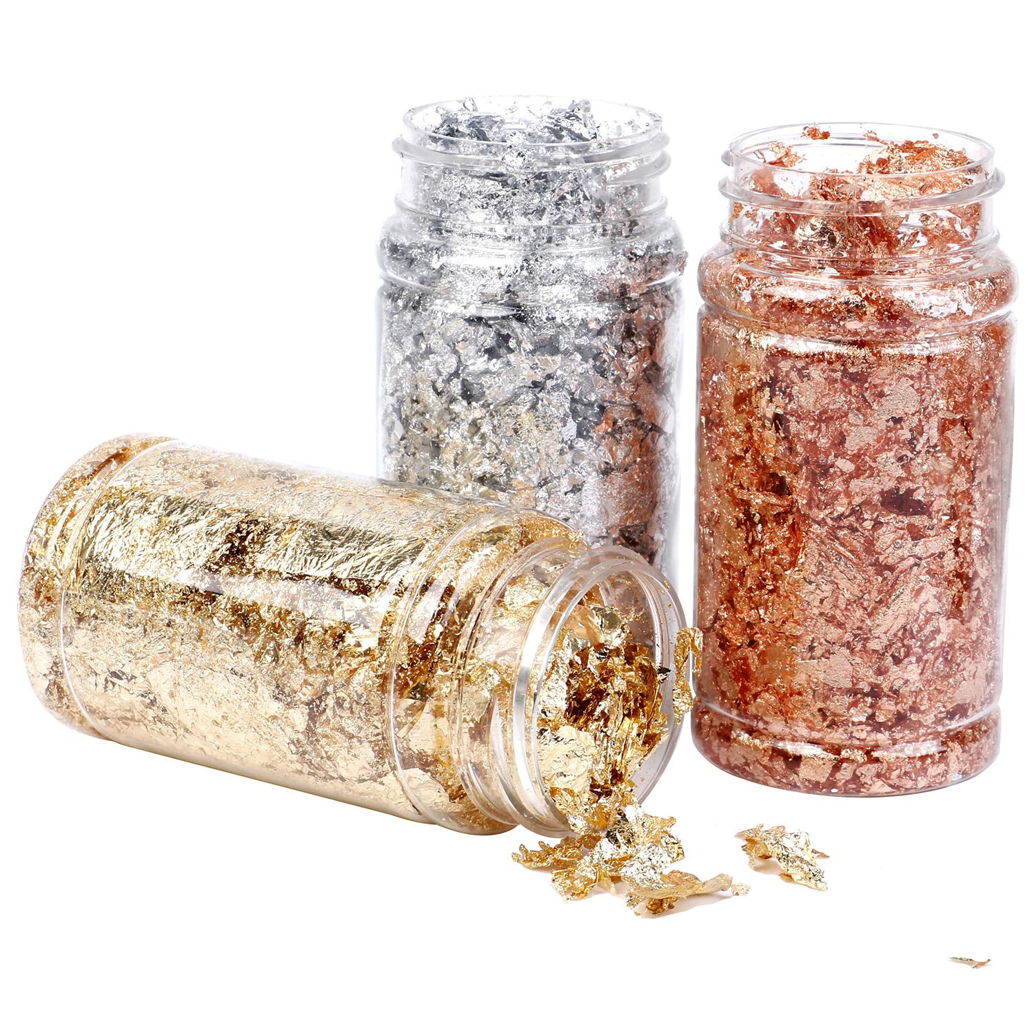 Aliyaduo 3PCS Gold Foil Flakes for Resin Metallic Foil Flakes Imitation ...