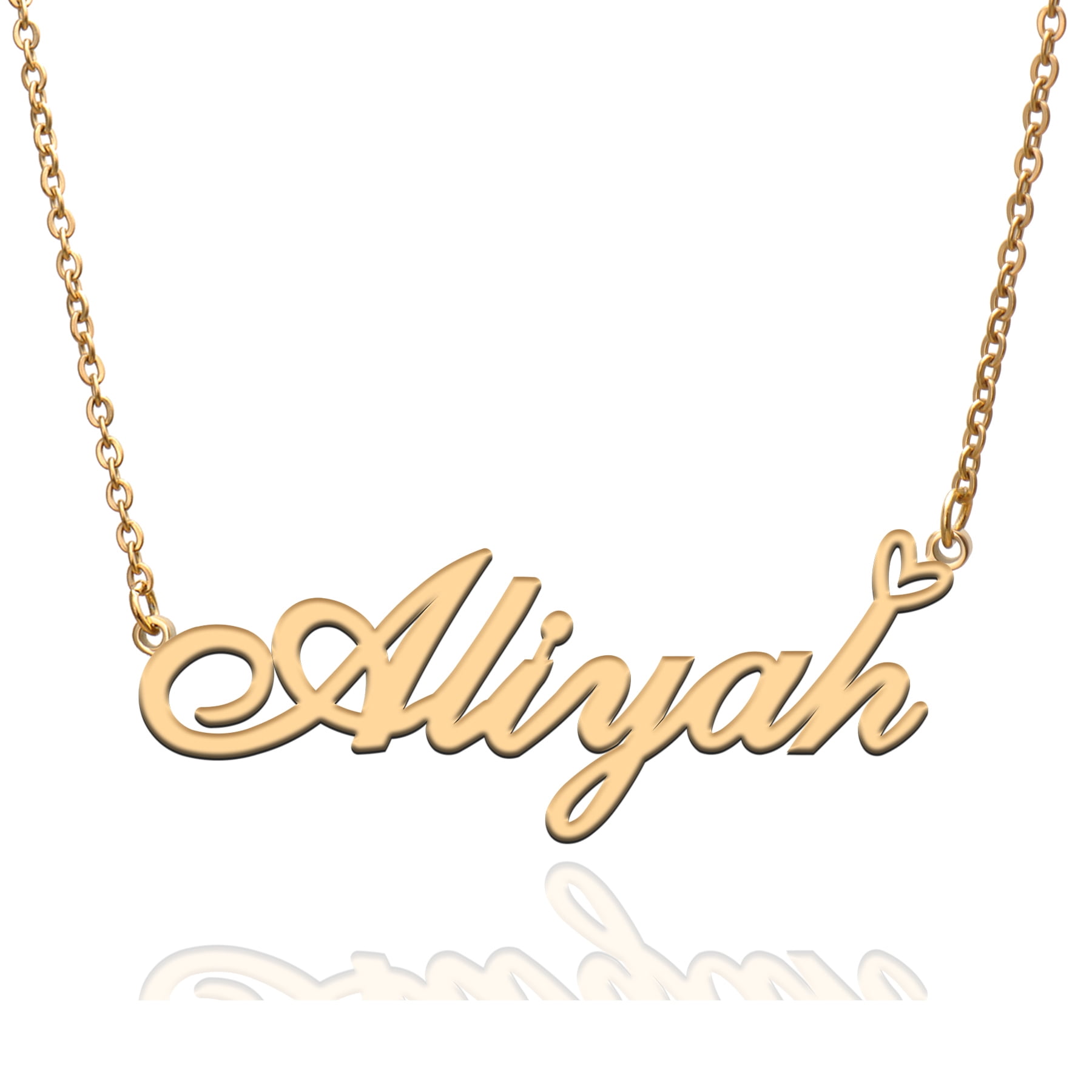 Aliyah Custom Name Necklace Customized Personalized Plated Name ...