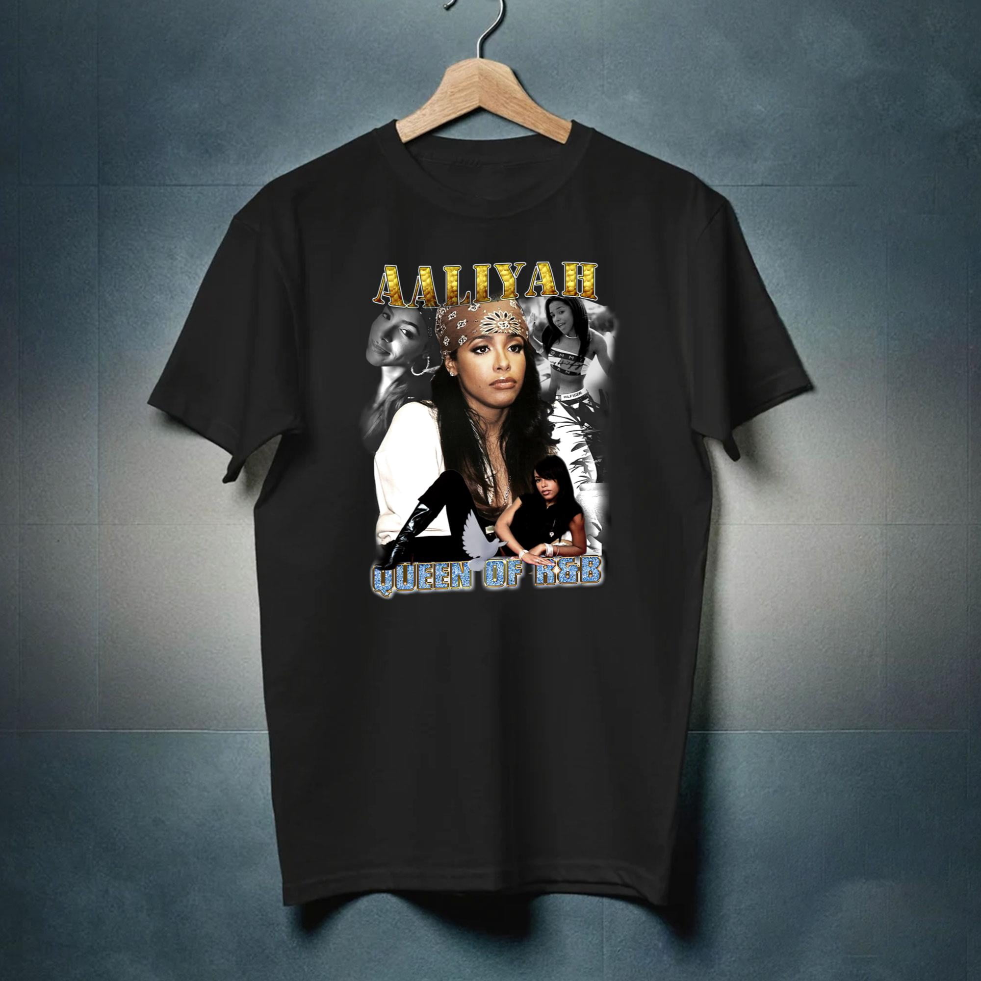 Aliyah queen of R&B Bootleg style graphic t-shirt-TH38220 - Walmart.com