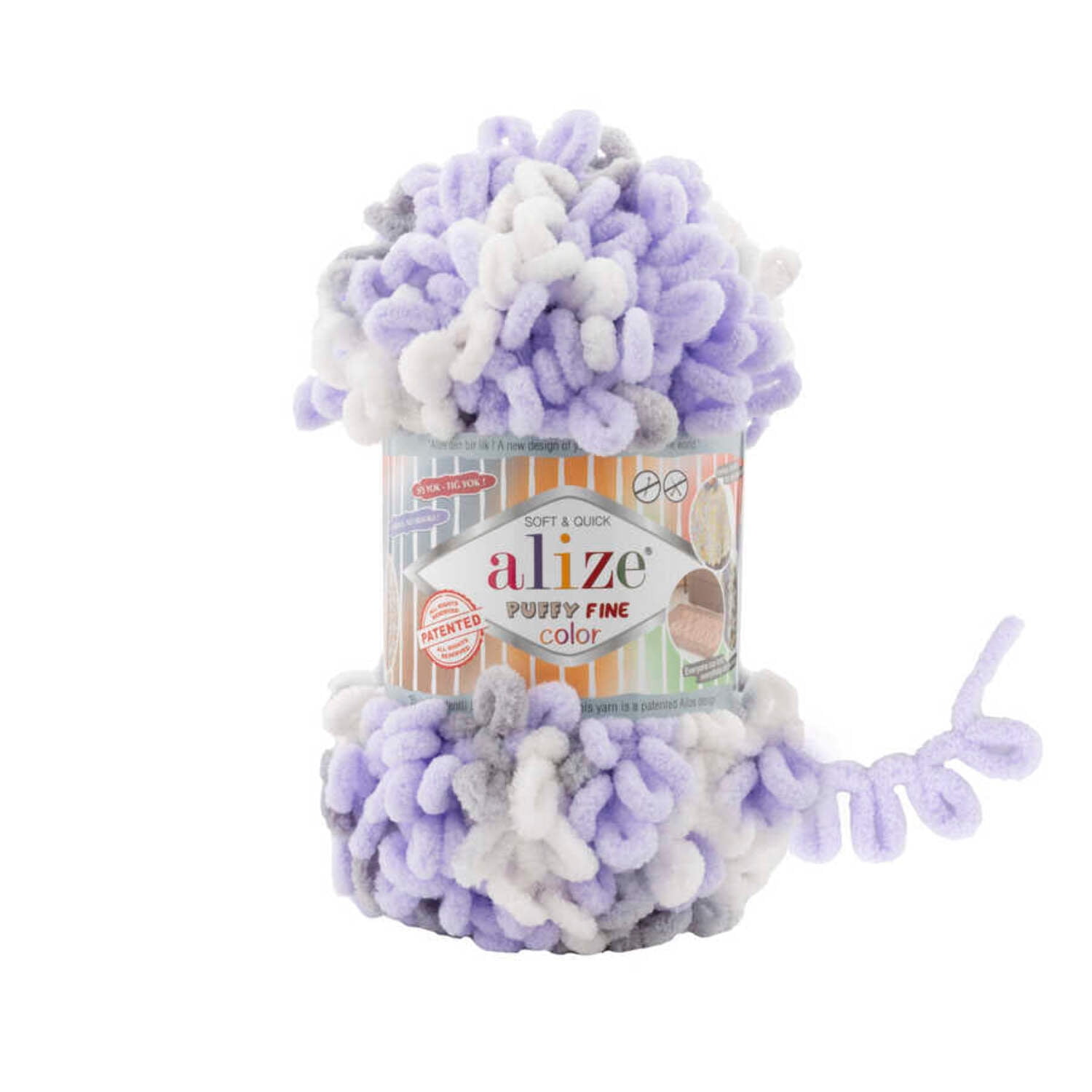 Alize Puffy Fine Color Finger Knitting Yarn - Walmart.com