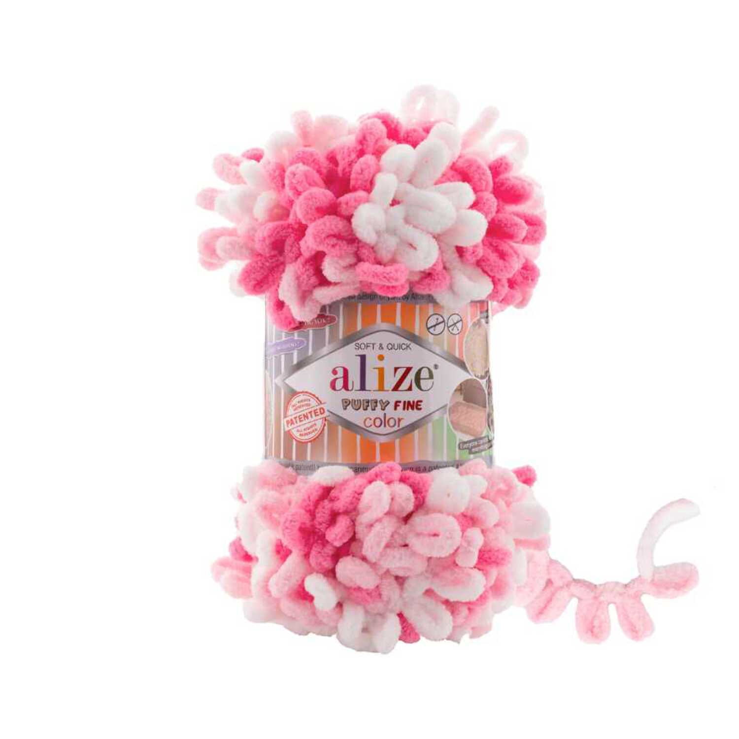 Alize Puffy Fine Color Finger Knitting Yarn - Walmart.com