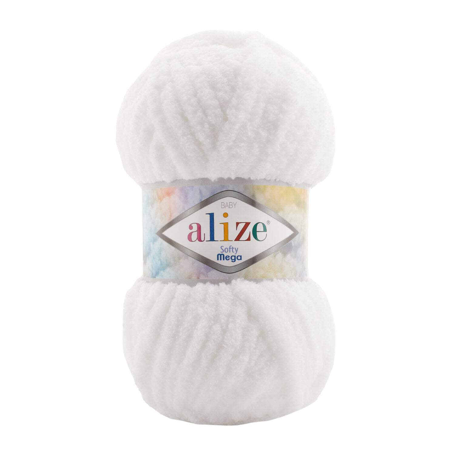 Alize Softy Mega Yarn, 100% Micropolyester, Super Bulky, Multicolor ...