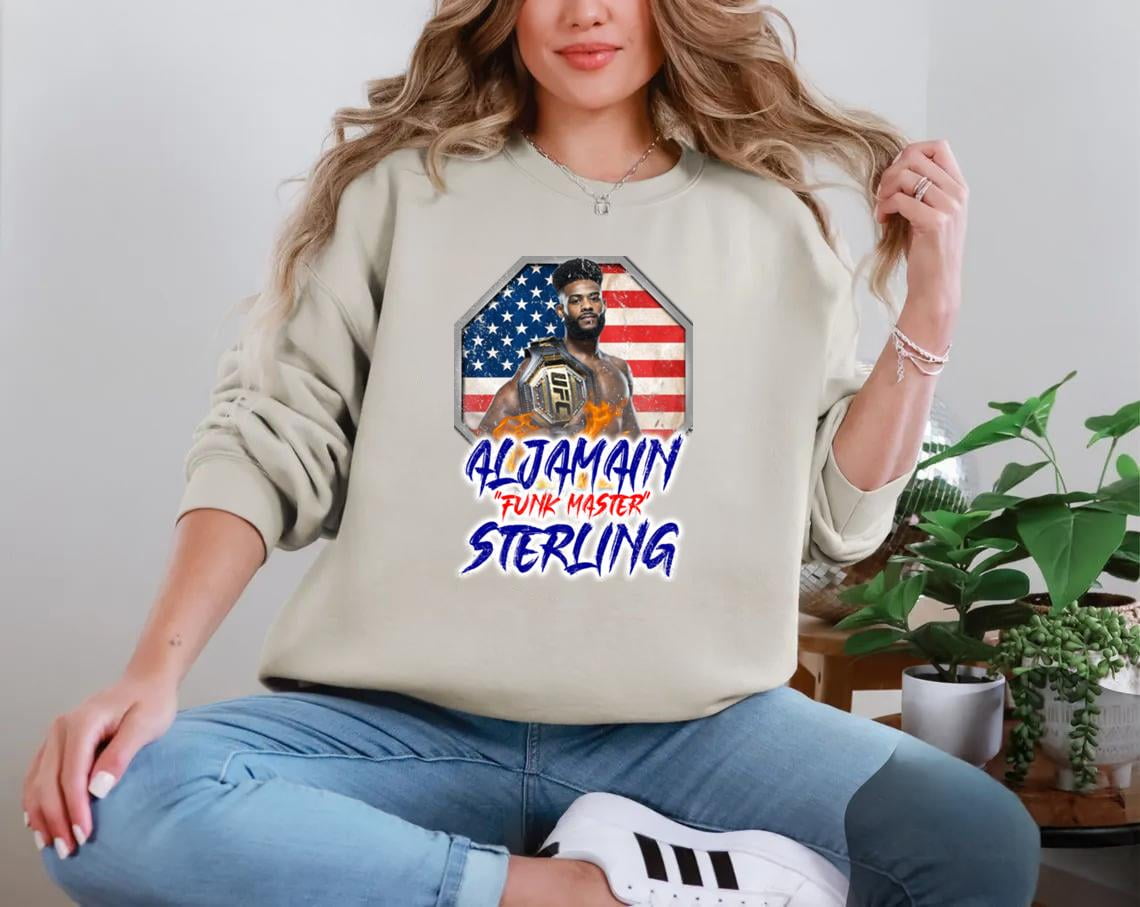 Aljamain Funk Master Sterling UFC Champion Fighter Fan Art Sweatshirt ...