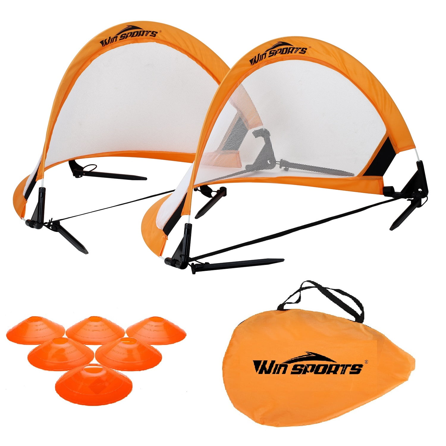 Aljoin Foldable Pop Up Soccer Goal,Pro 2 Portable Soccer Nets with ...