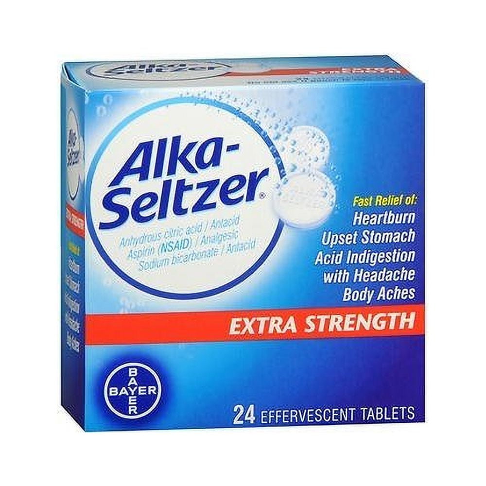Alka-Seltzer Analgesic Extra Strength, Fast Relief for Heartburn ...