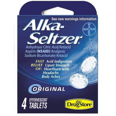 Alka-Seltzer Effervescent Tablets, Heartburn & Upset Stomach Relief, 2 ...