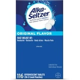 Alka-Seltzer Effervescent Tablets Original Flavor, Fast Multi-Symptom ...