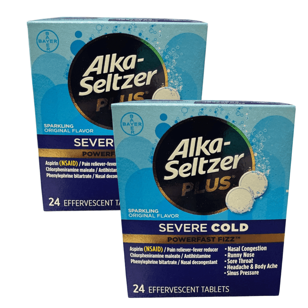 Alka-Seltzer Plus Powerfast Fizz Severe Cold Medicine, Original ...