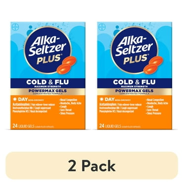 Alka-Seltzer Plus Powerfast Fizz Severe Cold & Flu Medicine, Citrus ...