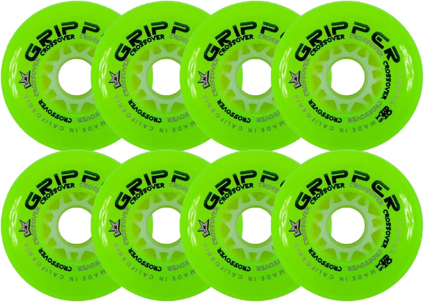 Alkali Labeda Wheels 80mm/76mm Hilo Gripper Green X-Soft Inline Indoor ...
