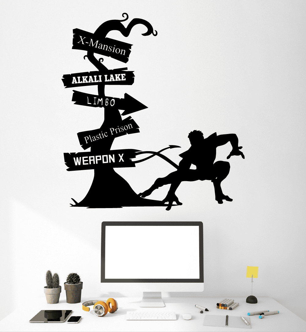 Alkali Lake Plastic Prison Pathway Signage Cartoon Wall Sticker Art ...