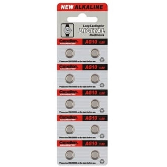 Camelion AG10 1.5V Battery Alkaline Button Cell Battery - Walmart.com