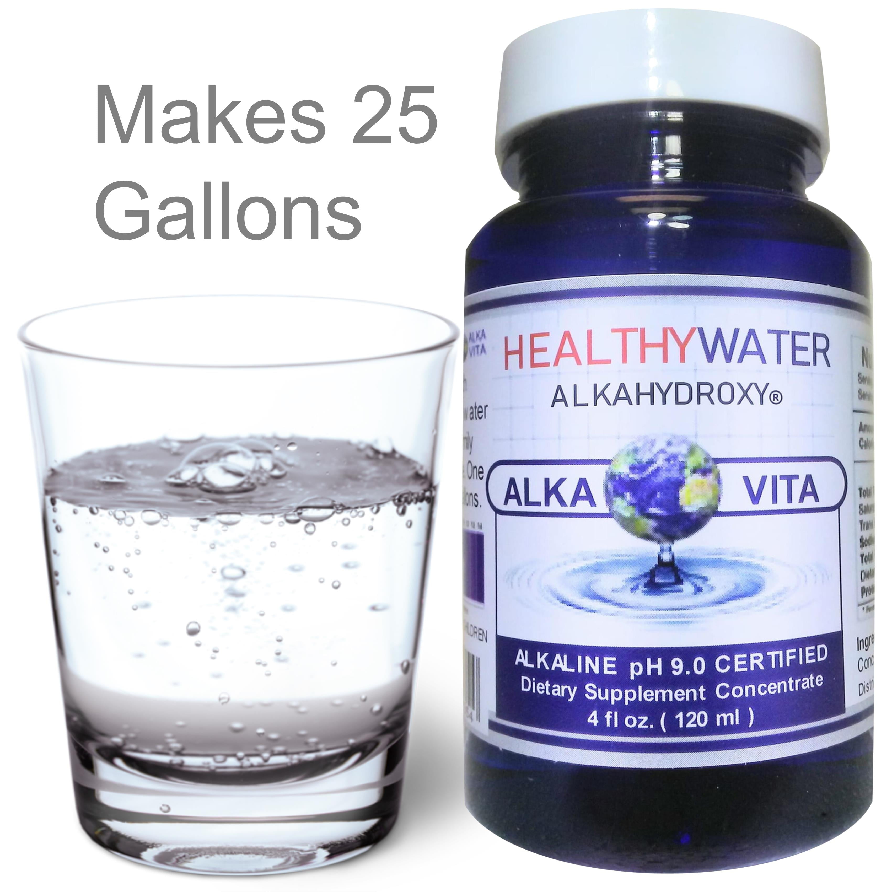 Alkaline Healthy Water Real pH 9.0 Immune Booster 25 Gallon Certified ...