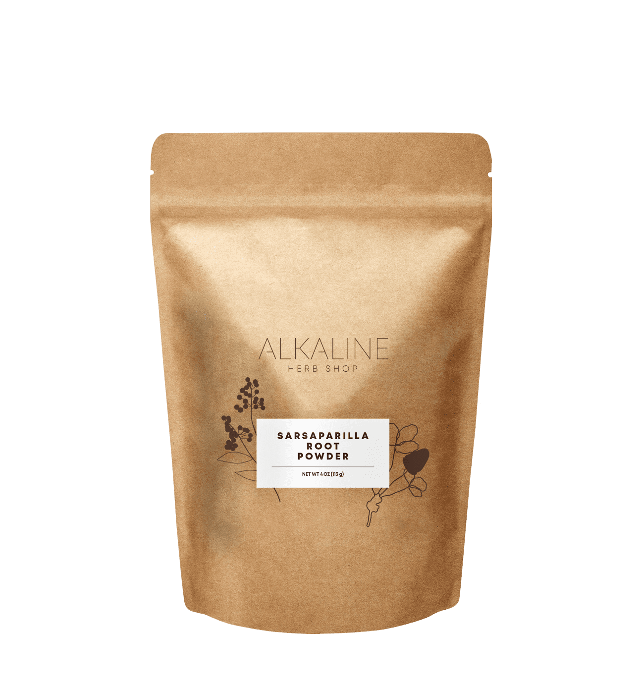 Just Herbs Organic Sarsaparilla Root Powder, 4 oz, Wildcrafted from ...