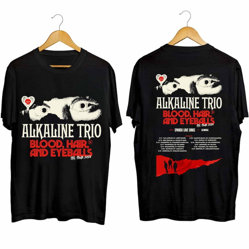 Alkaline Trio 2024 Tour Shirt, Alkaline Trio Band Fan Shirt, Alkaline ...