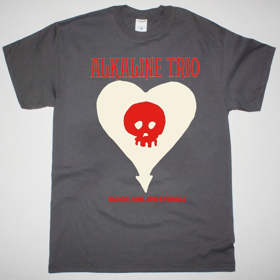 Alkaline Trio Heart Skull DARK HEATHER T-Shirt, Alkaline Trio Blood ...