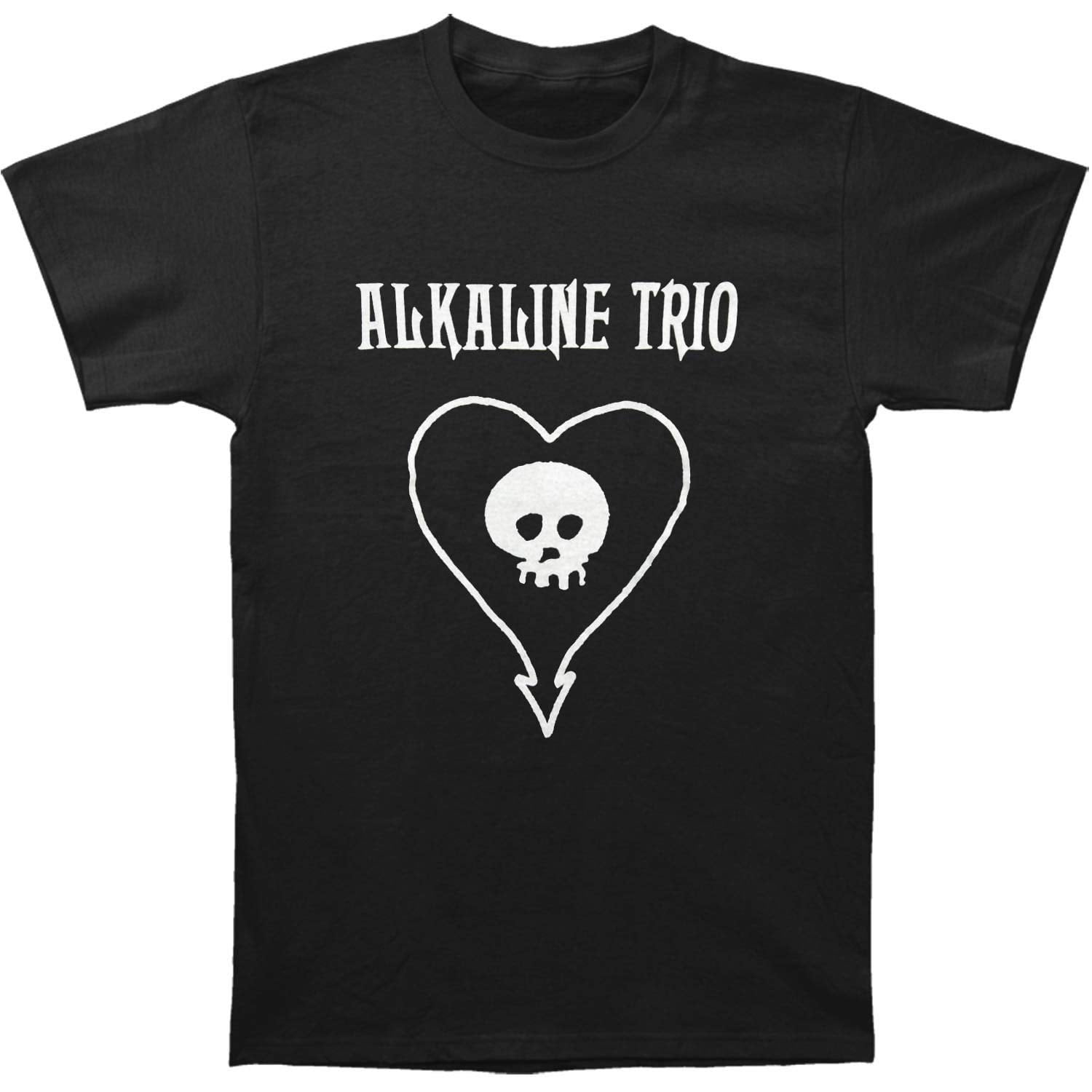 Alkaline Trio Men's Classic Heart Skull T-Shirt Black Large | Officially Licensed Merchandise ...