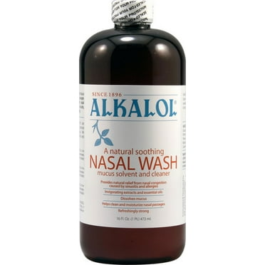 Alkalol Nasal Wash Kit - Mucus Solvent and Cleaner, 16 fl oz HSA/FSA ...