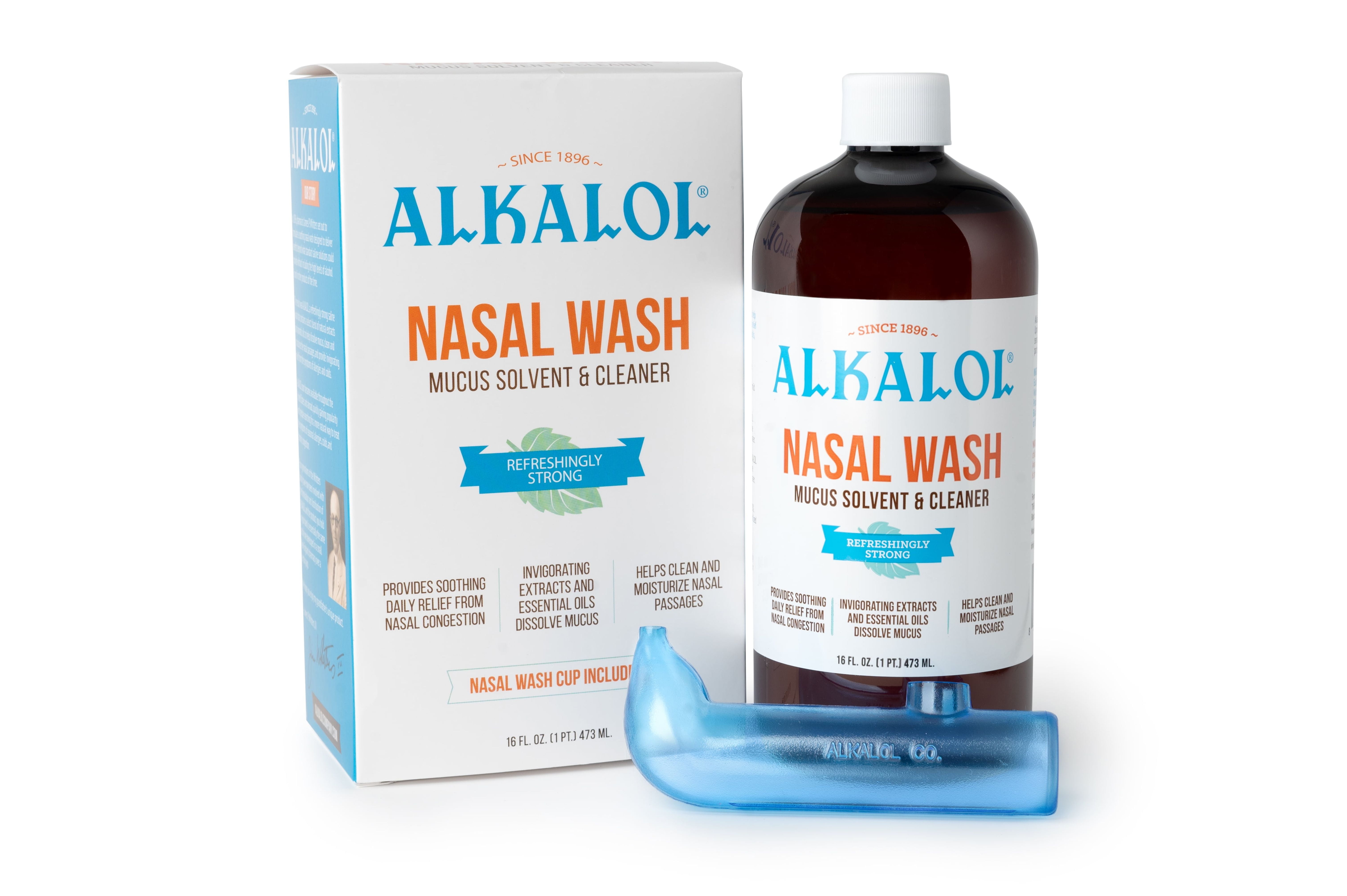 Alkalol Nasal Wash Kit - A Soothing Nasal Wash, Mucus Solvent and ...