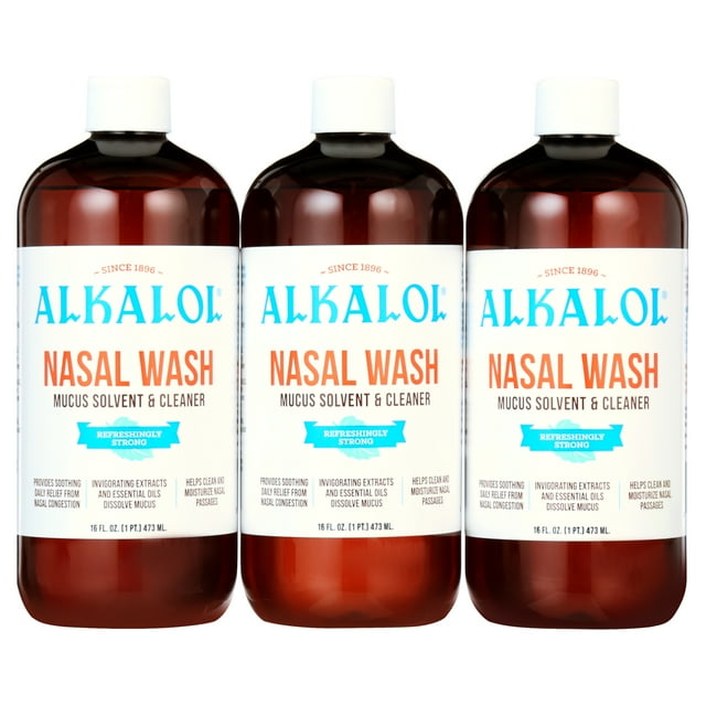 Alkalol Original Nasal Wash, 3x16 fl oz HSA/FSA Eligible - Walmart.com