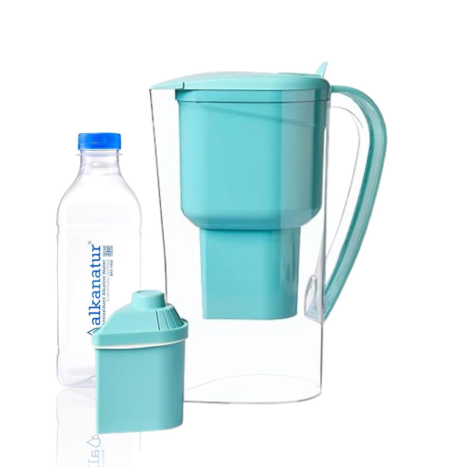 Alkanatur Low Emission Water Filter Pitcher - Hydrogenates + Ionizes ...