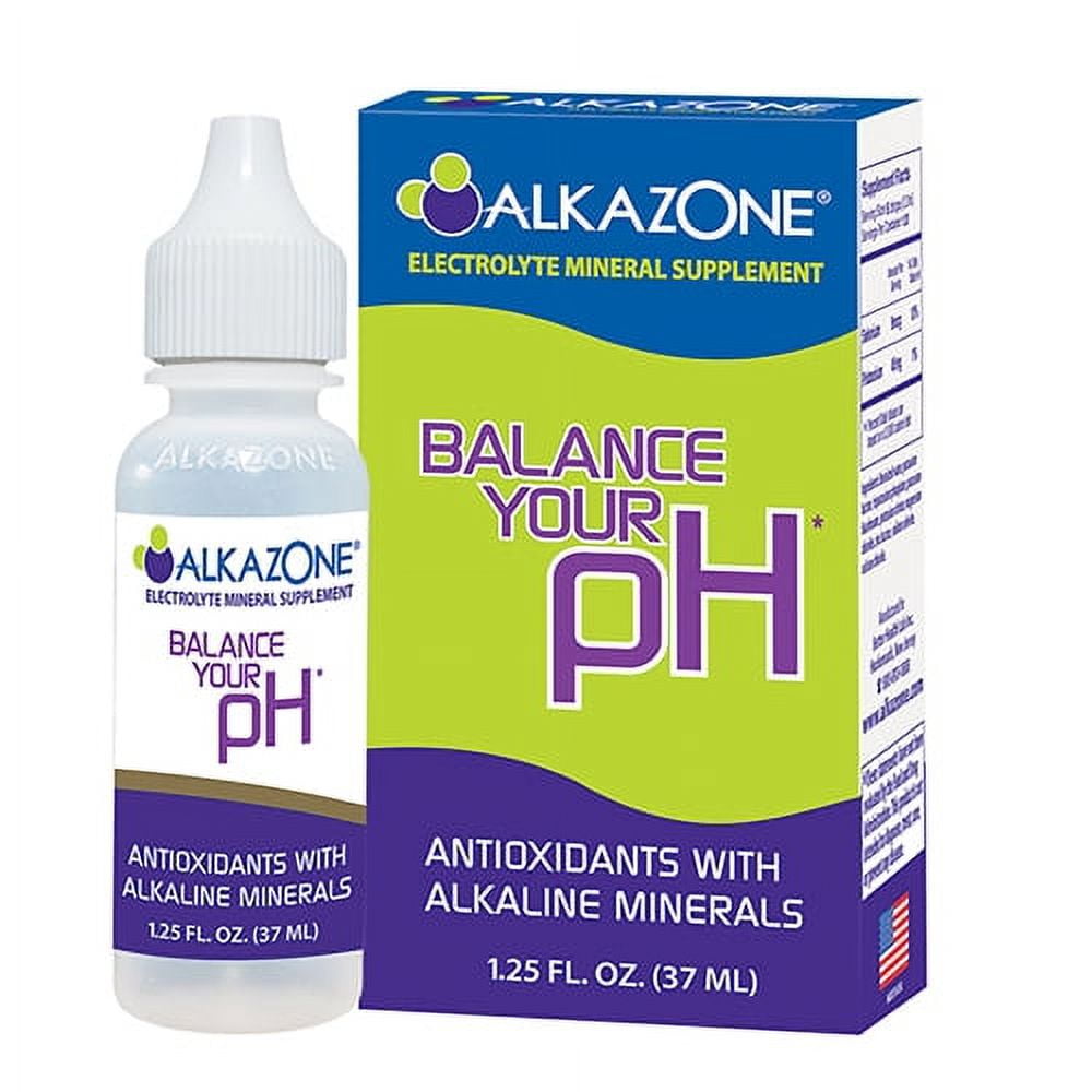 Alkazone Alkaline Booster Drops With Antioxidant - 1.25 Oz, Drink Acid ...