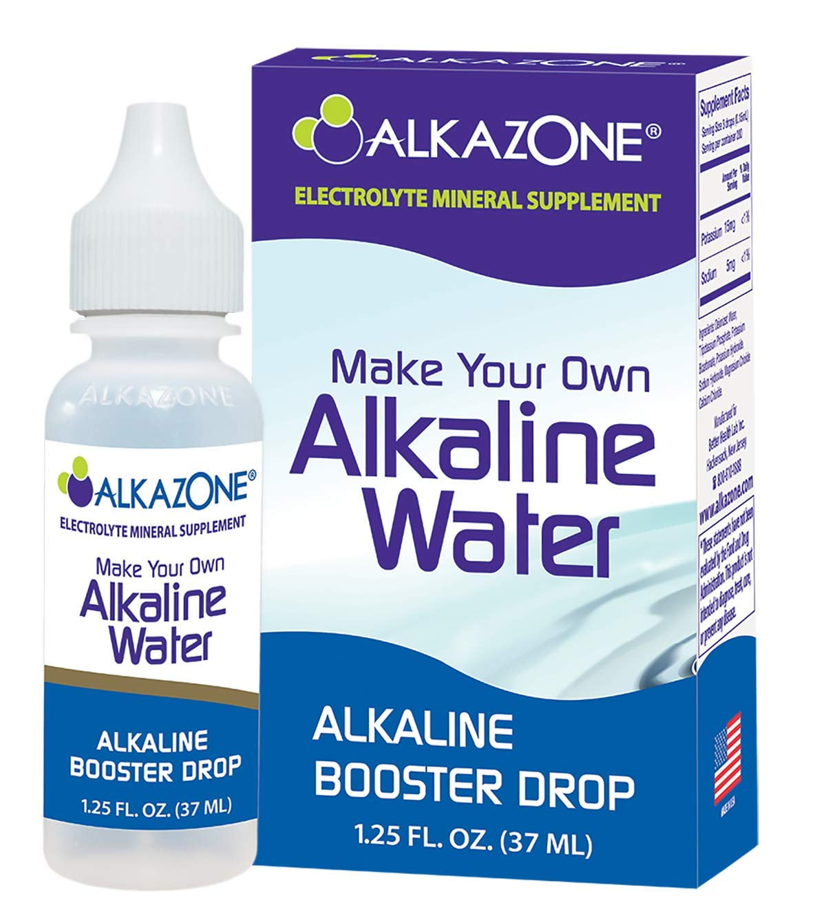 Alkazone - Alkaline Water Drops with Essential Minerals, pH Balancer ...