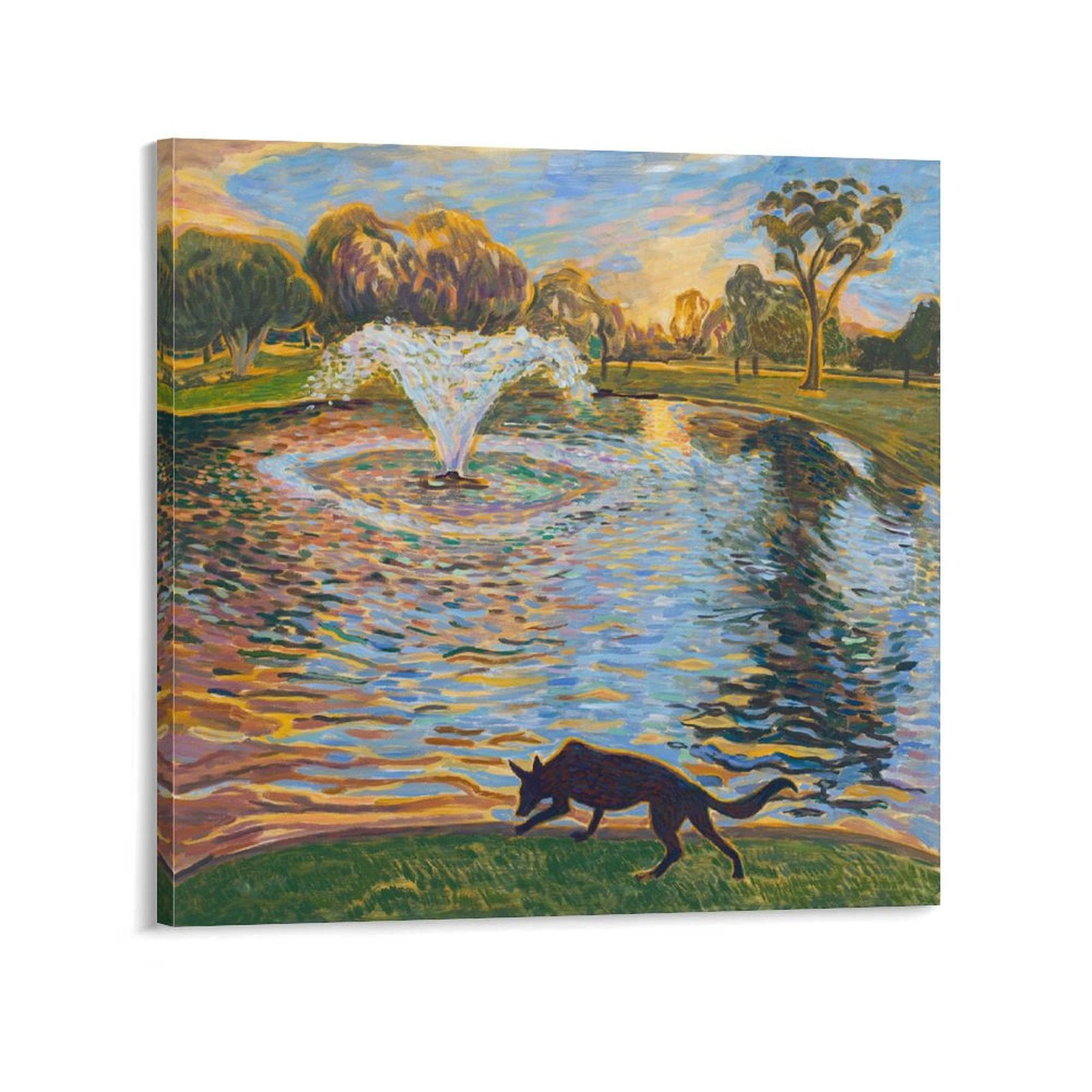 Alke by The Jesse Dayan Fountain Painting Poster Artworks Picture Print ...