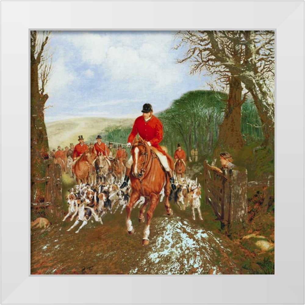 Alken, Henry Jr. 12x12 White Modern Wood Framed Museum Art Print Titled ...