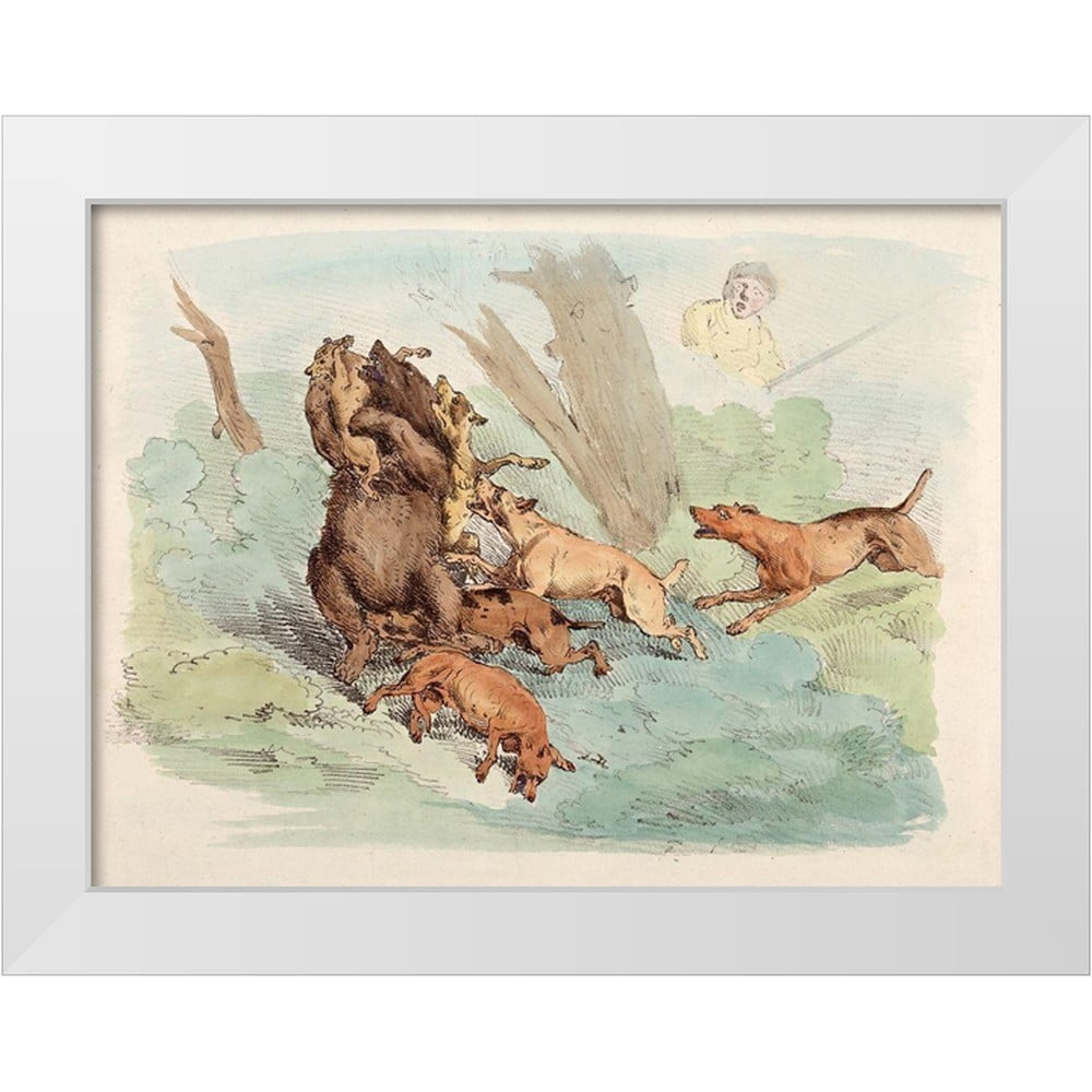 Alken, Henry Thomas 32x25 White Modern Wood Framed Museum Art Print ...