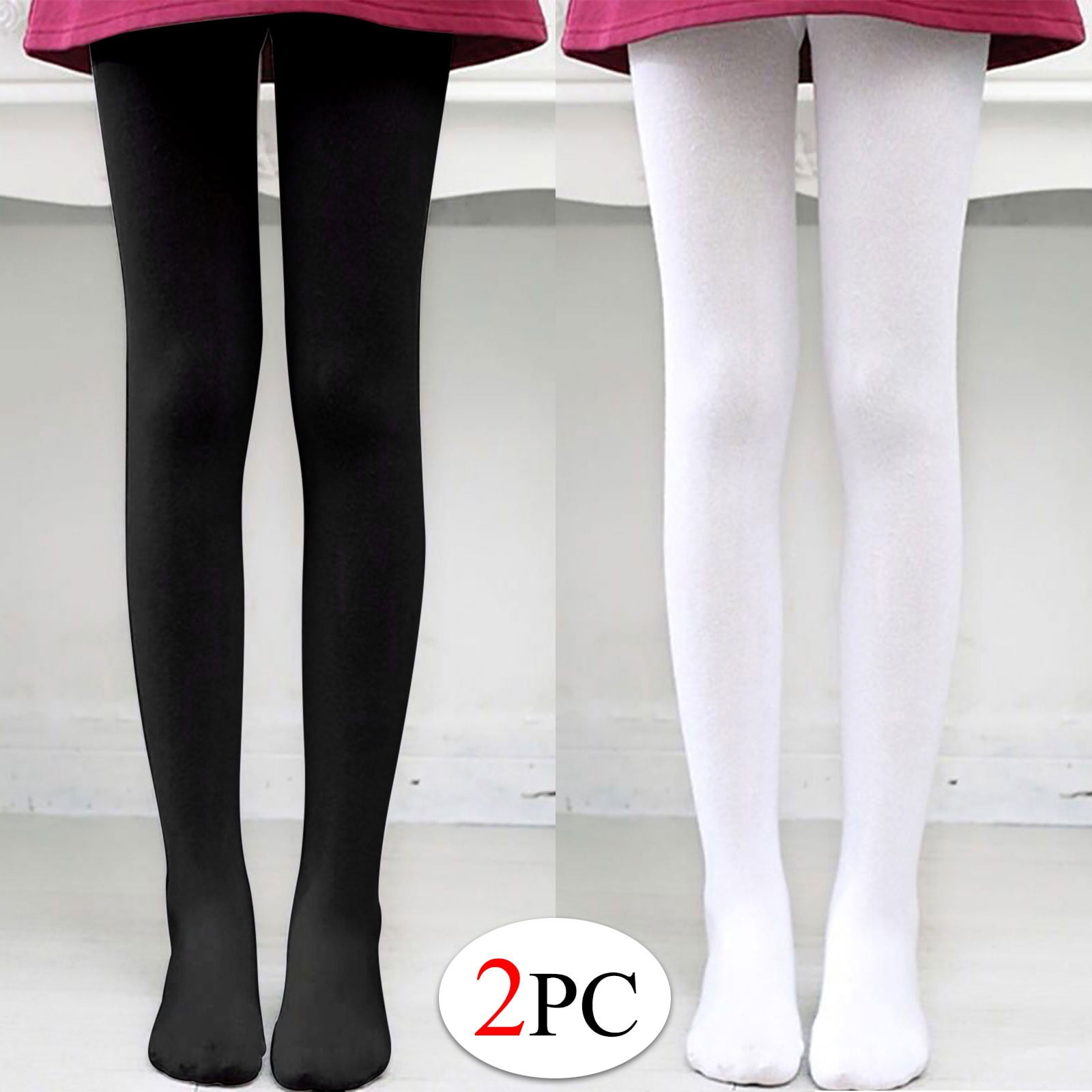 Alkepwun 2 Pack Tights for Women Semi Opaque Under Dress Pantyhose High ...