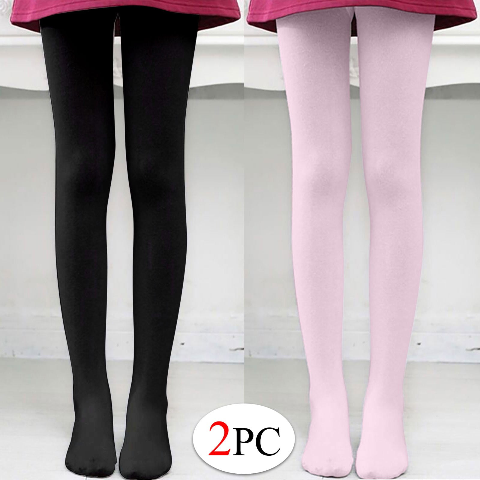 Alkepwun 2 Pack Tights for Women Semi Opaque Under Dress Pantyhose High ...