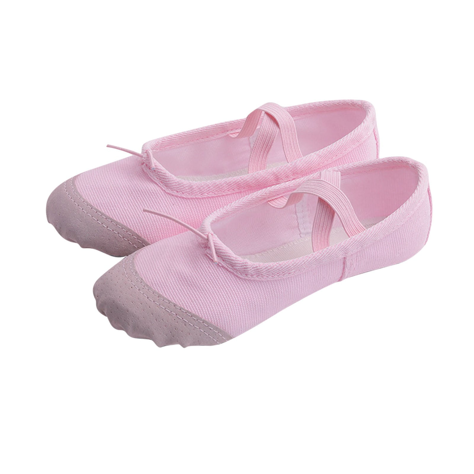 Alkepwun Ballet Shoes for Girls Ages 4-15 Soft-Soled Leather-Toe Lace ...