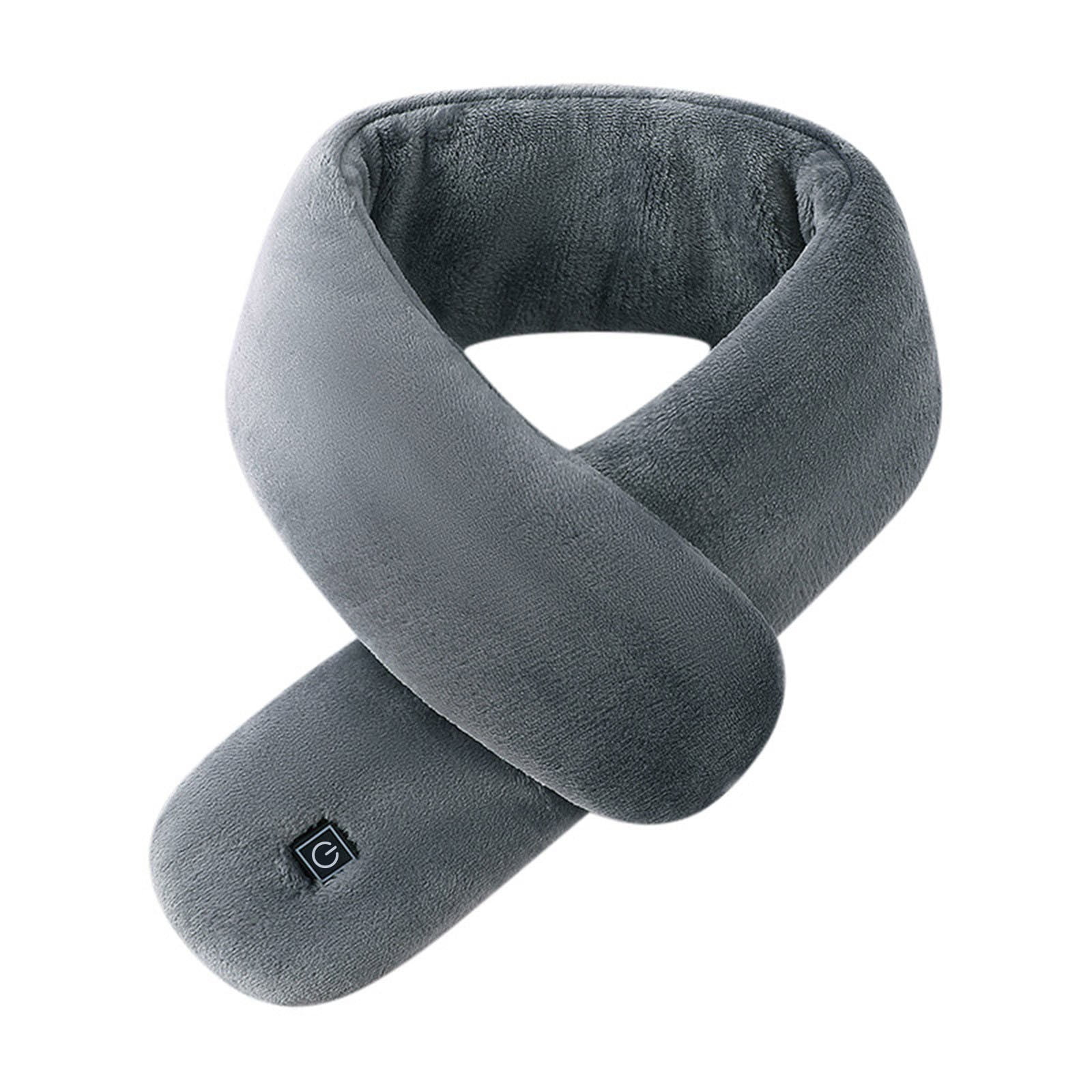 Alkepwun Heated Scarf 2PC Neck Warmer Pad Winter Woolen Soft Heat ...