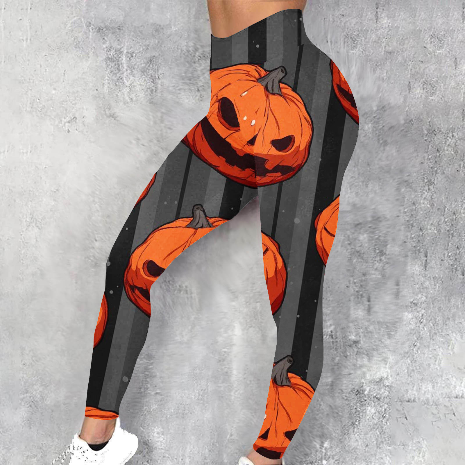 Alkepwun Leggings for Women Halloween Halloween Pumpkin Ghost Cat ...