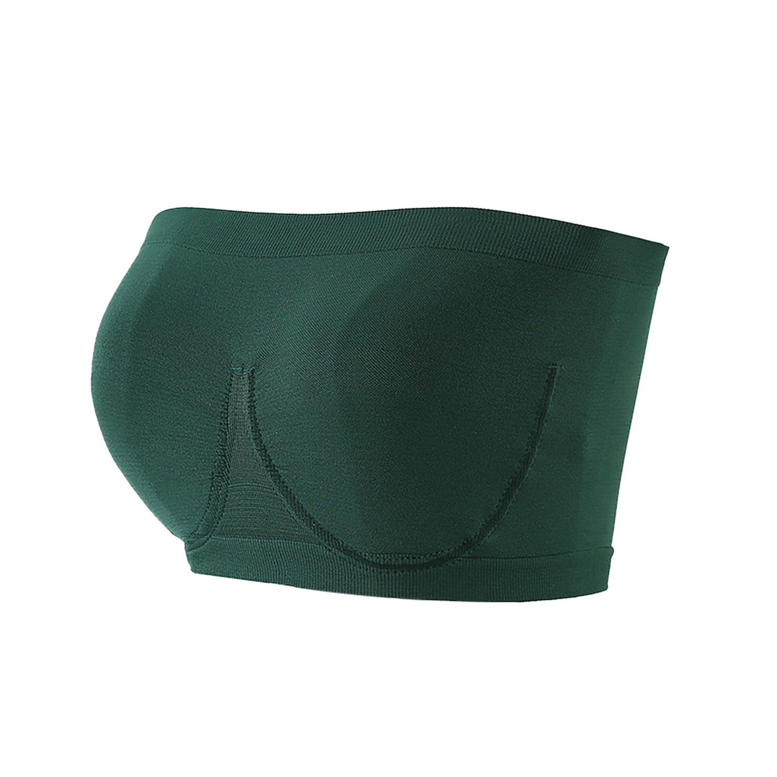 Alkepwun No Chest Pad Bra for Women Plus Size Seamless Stretch ...